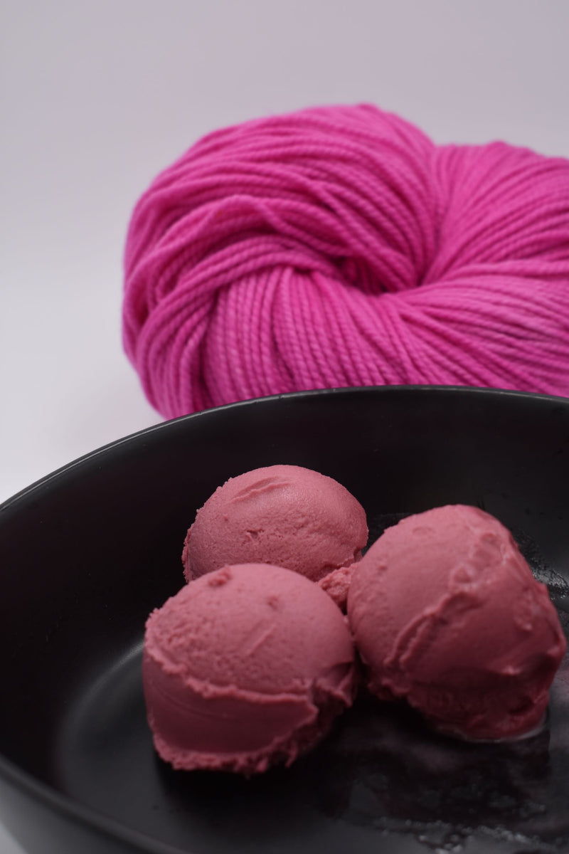 Raspberry Sorbet Ice Cream Yarn – Foodie Yarn